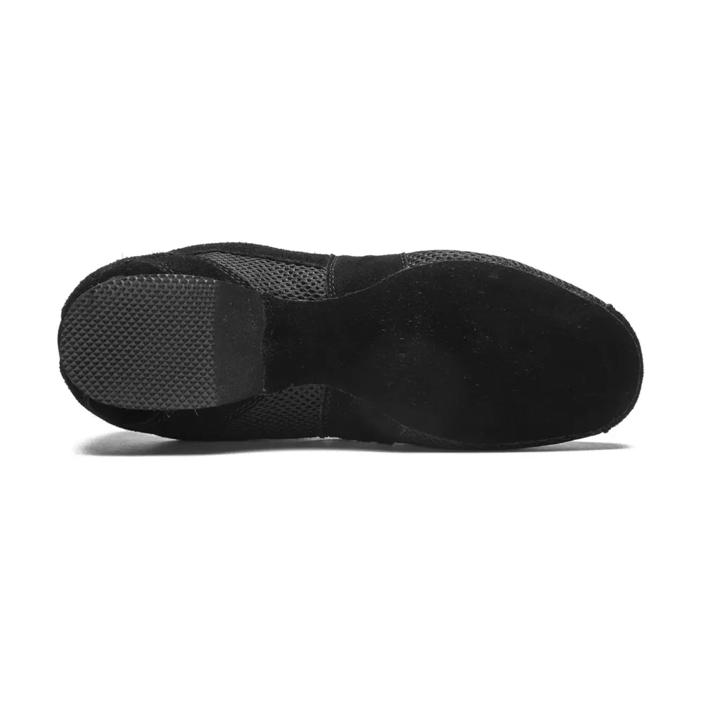Sparrow Dance Sneaker - Black Mesh / Suede - 1" heel - Dance Plus ...